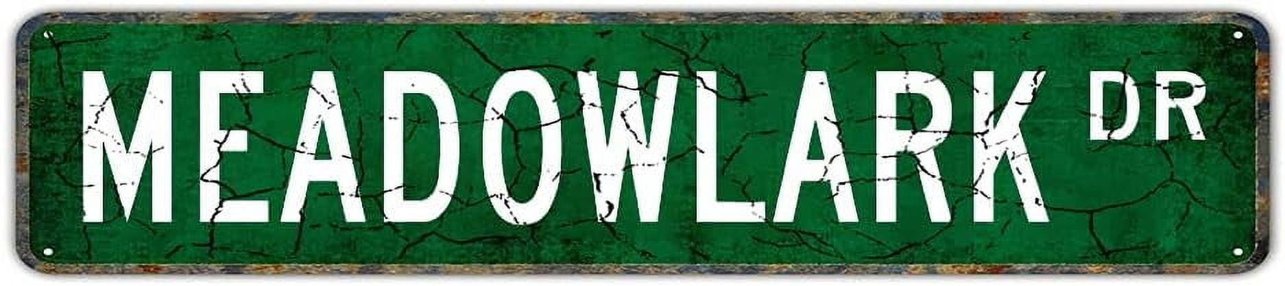 Metal Sign Meadowlark Vintage Signs Retro Tin Signs Aluminum Sign for ...