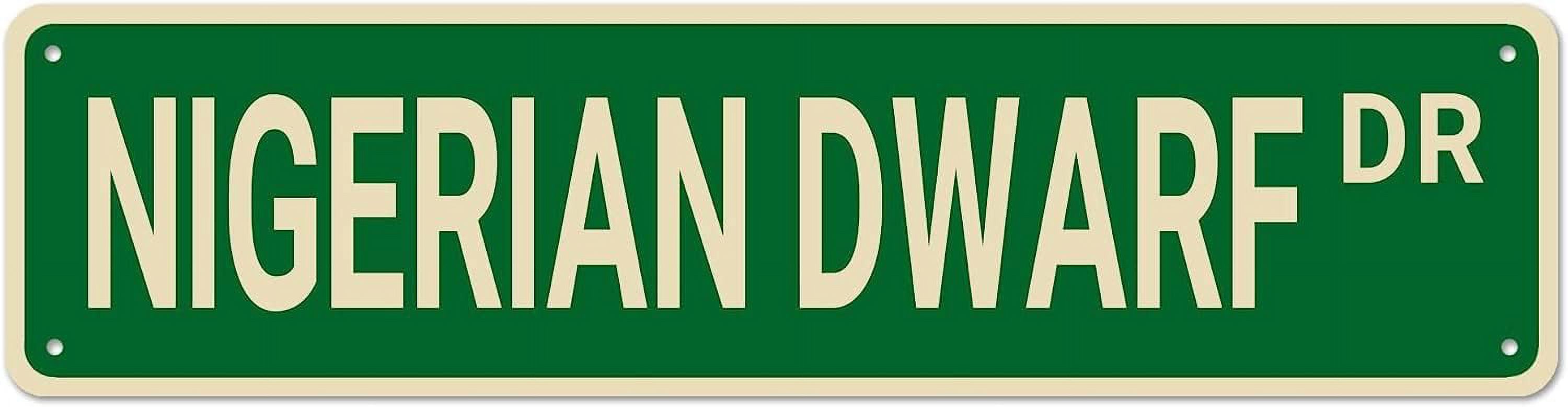 Metal Sign NIGERIAN DWARF DR Vintage Signs Retro Tin Signs Art Plaque ...