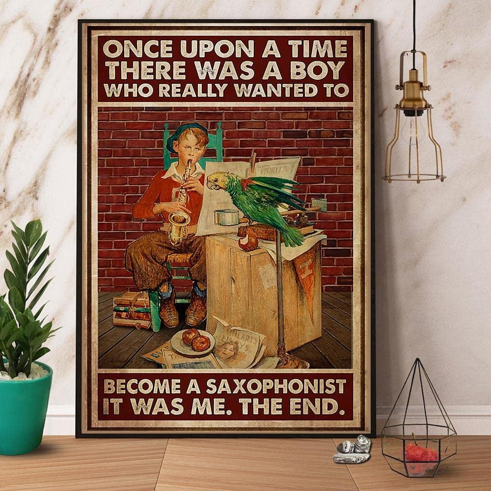 Metal Sign Once Upon A Time There Was A Boy Who Really Wanted To Become ...