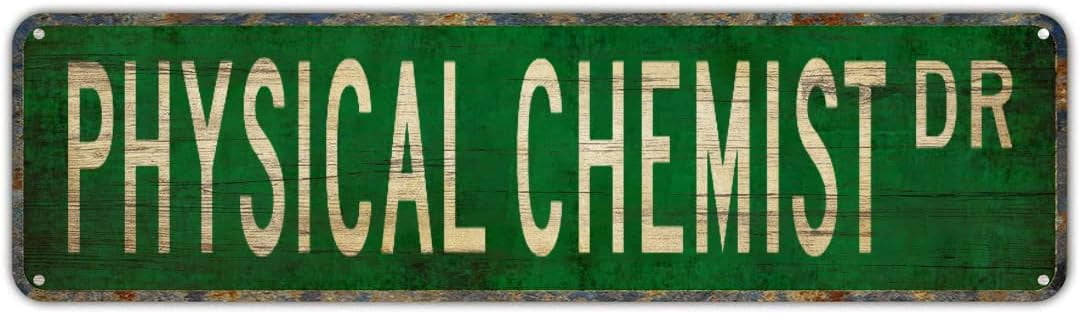 Metal Sign PHYSICAL CHEMIST DR Vintage Tin Signs Plaque for Bedroom ...