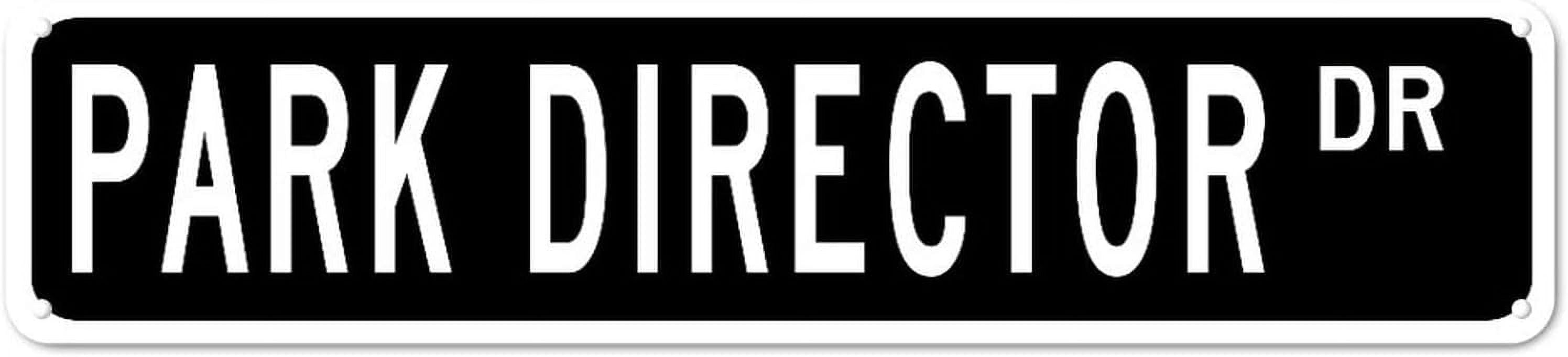 Metal Sign Park Director DR Vintage Signs Retro Tin Signs Aluminum Sign ...