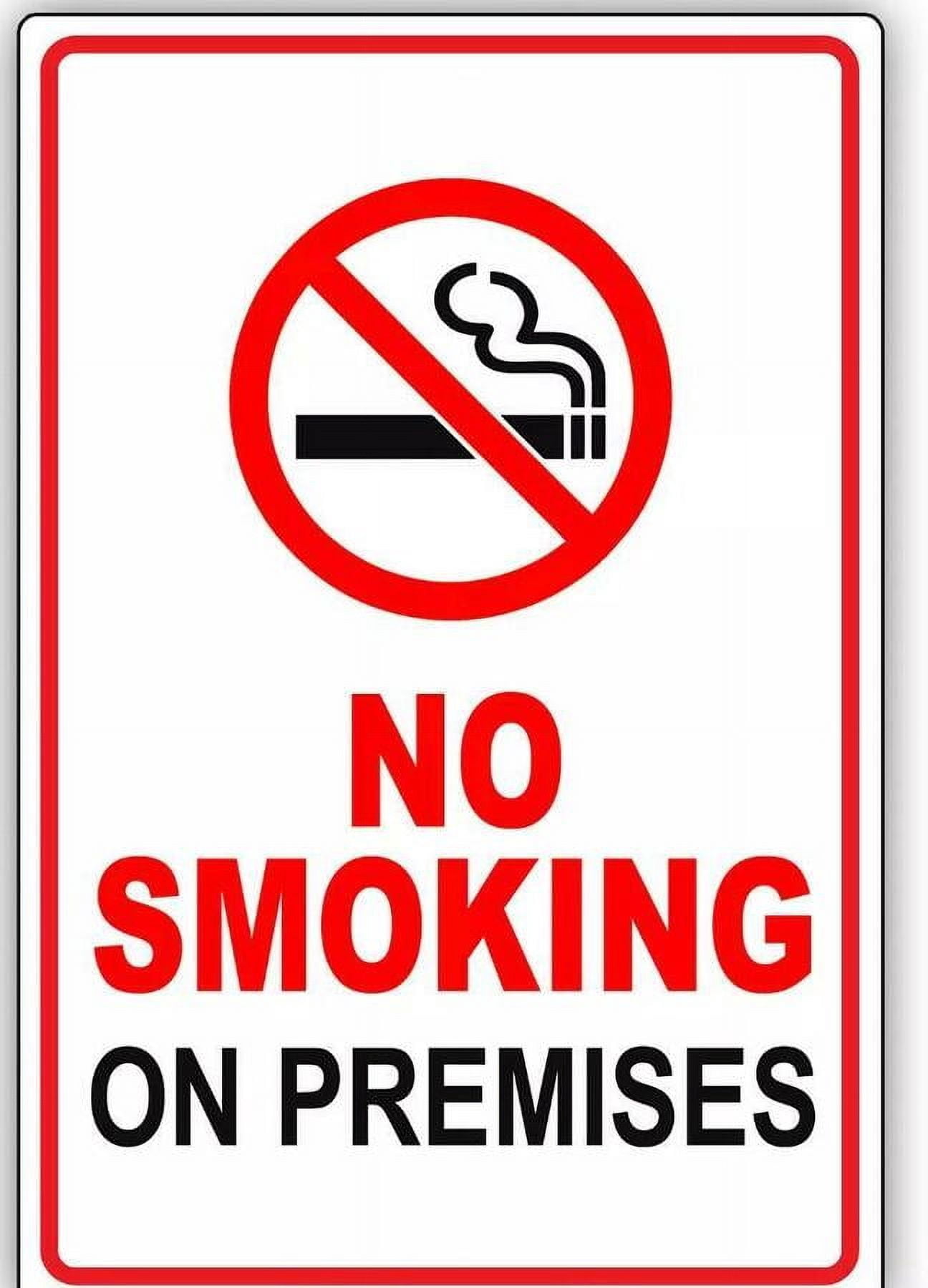 Metal Sign Plate Warning No Smoking Prohibited Caution Novelty Wall ...