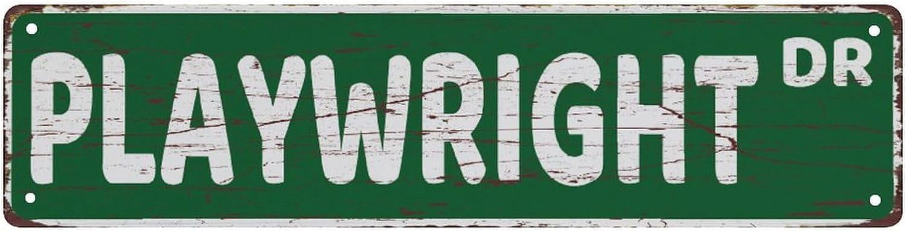 Metal Sign Playwright The Unique Wall Decoration Of The Vintage Diner ...