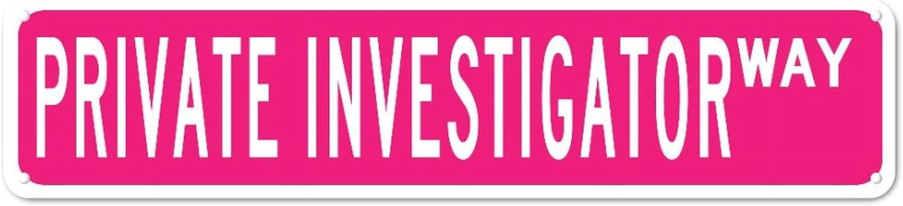 Metal Sign Private Investigator Way Vintage Signs Retro Tin Signs ...