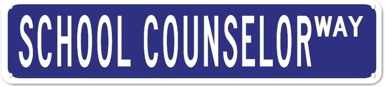 Metal Sign School Counselor WAY Vintage Signs Retro Tin Signs Aluminum ...