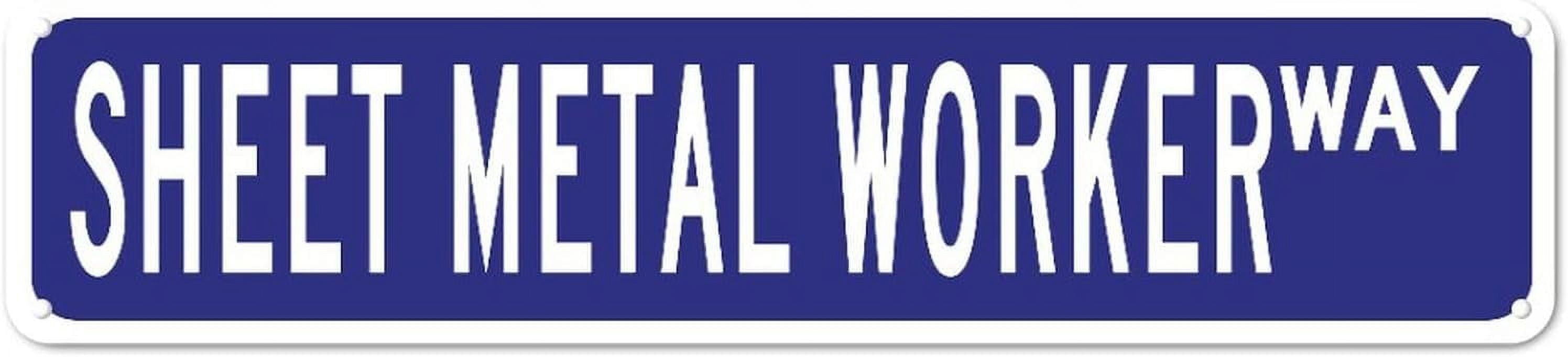 Metal Sign Sheet Metal Worker WAY Vintage Signs Retro Tin Signs ...