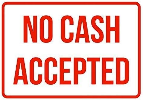 Metal Sign Sign Rustic Sign Post No Cash Accepted No Parking Business ...