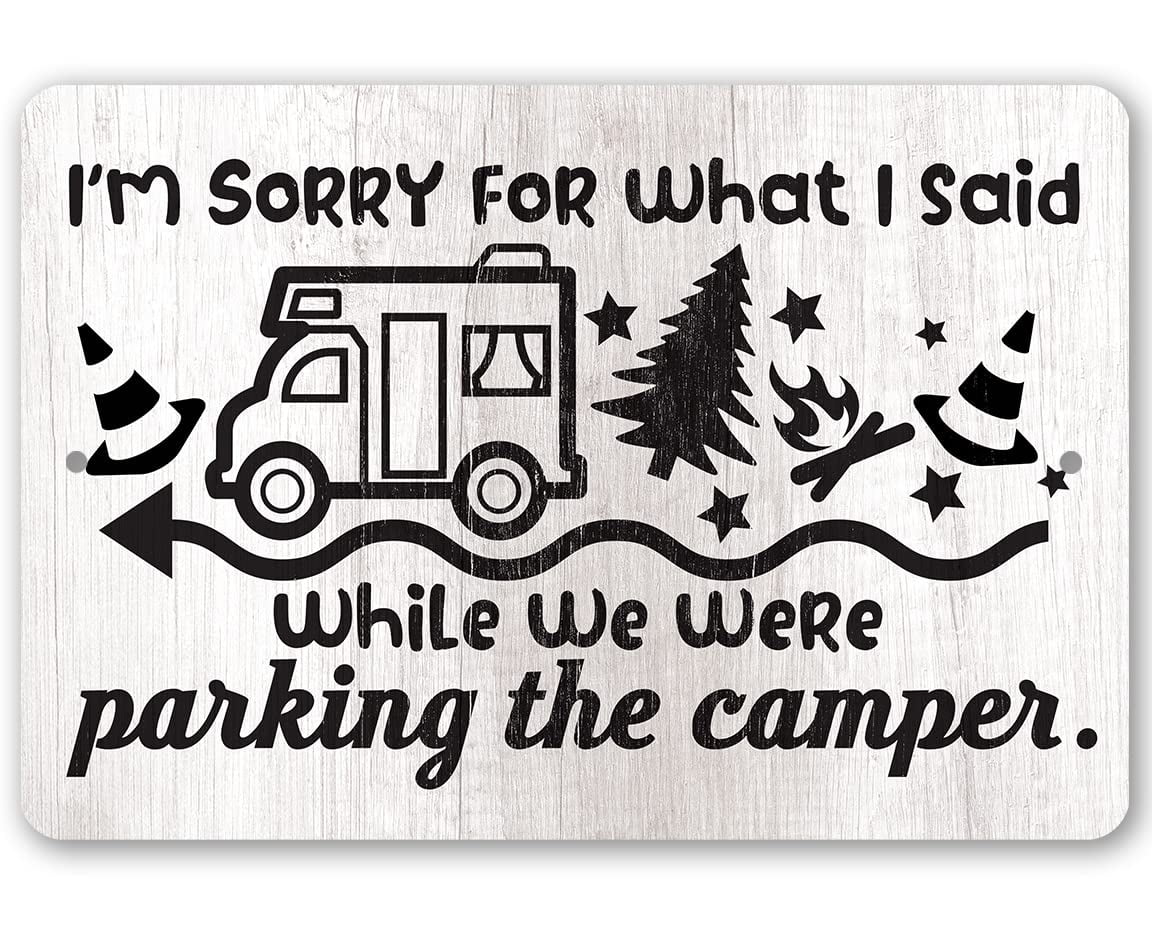 Metal Sign - Sorry Camper Horizontal - Durable Metal Sign - Use Indoor ...