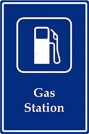 Metal Sign, Street Sign, Prompt Sign, Gas Station Sign II, for home ...