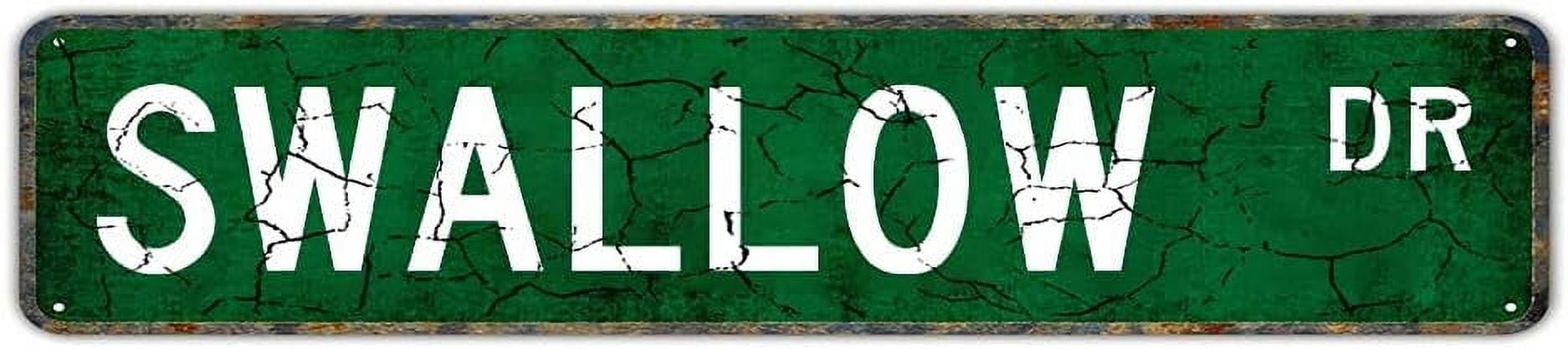 Metal Sign Swallow Vintage Signs Retro Tin Signs Aluminum Sign for ...
