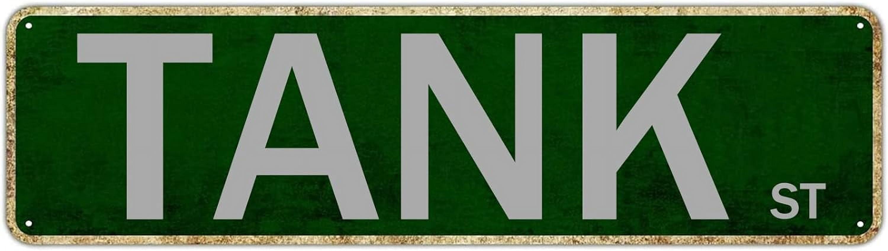 Metal Sign Tank St Vintage Signs Retro Tin Signs Plaque Aluminum Sign ...