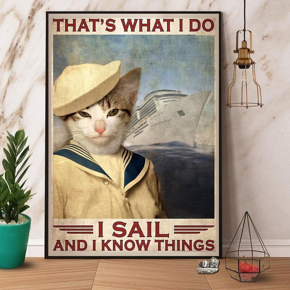 Metal Sign That's What I Do I Sail Vintage Tin Sign Funny Signs Wall ...
