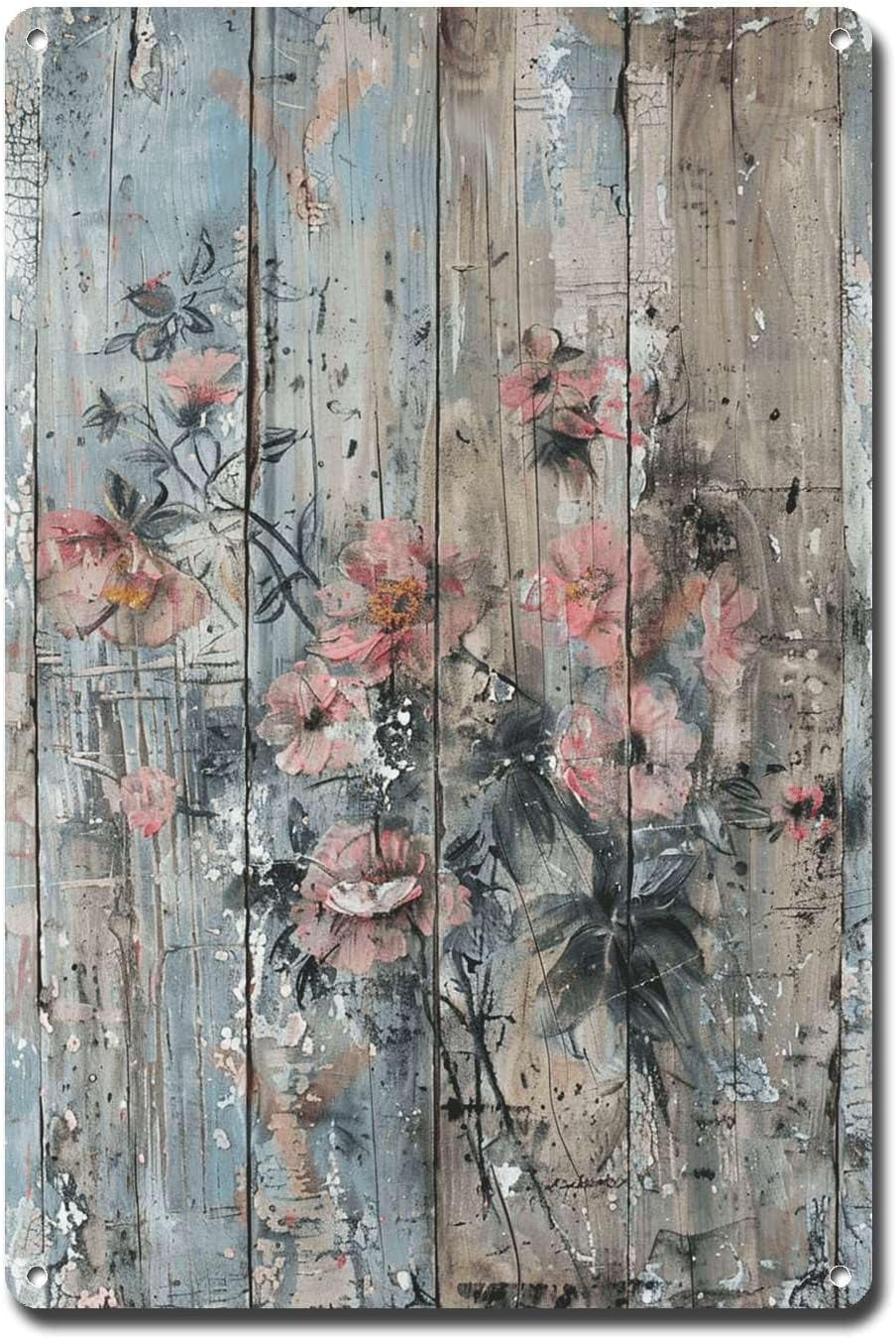 Metal Sign Tin Sign Vintage Wall Art Antique Artist's Touch Longevity Tin Sign for Rustic Wall ...