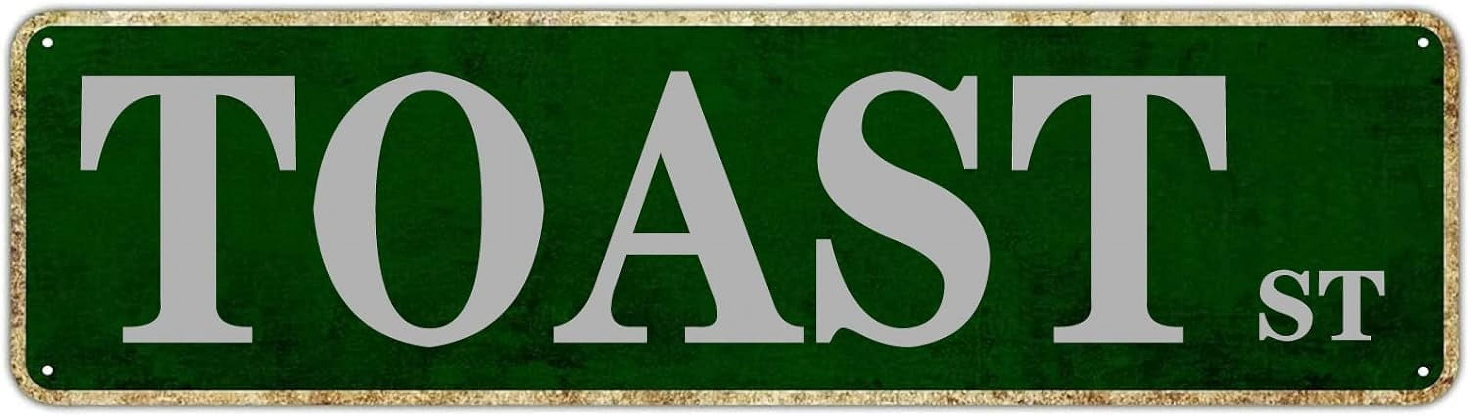 Metal Sign Toast St Vintage Signs Retro Tin Signs Aluminum Sign Gift ...