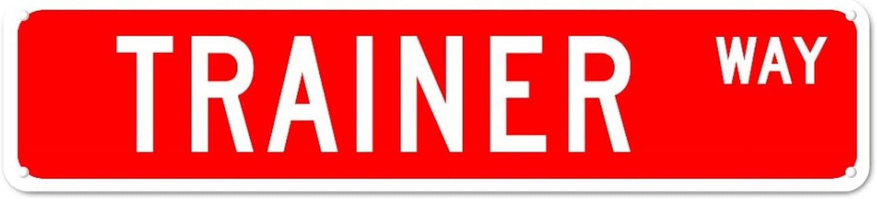 Metal Sign Trainer WAY Vintage Signs Retro Tin Signs Aluminum Sign ...