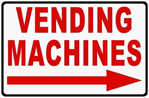 Metal Sign Vending Machines w/Right Arrow Sign for Outdoor & Indoor 12 ...