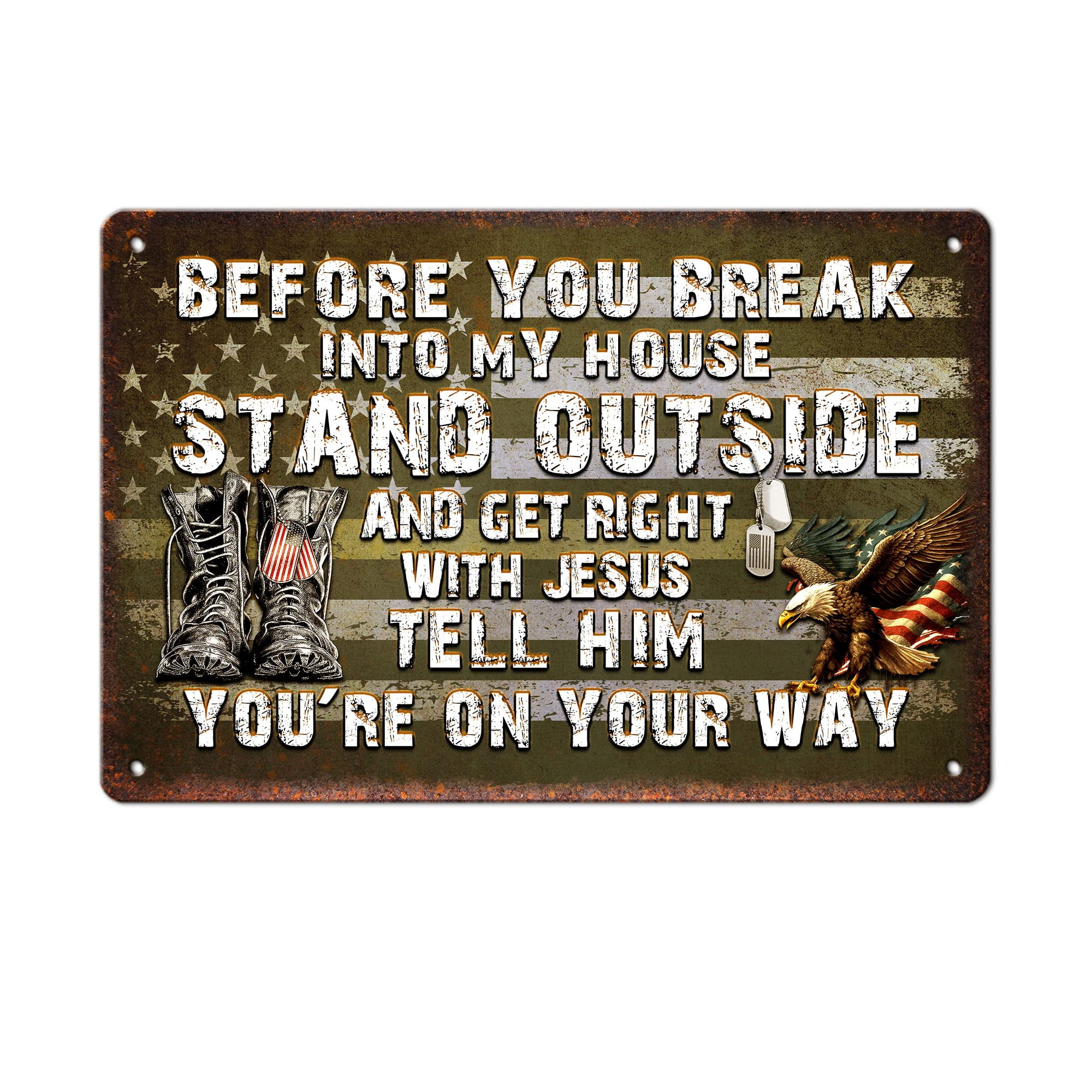 Metal Sign, Veteran Metal Sign, Patriotic Sign, Memorial Sign, US ...