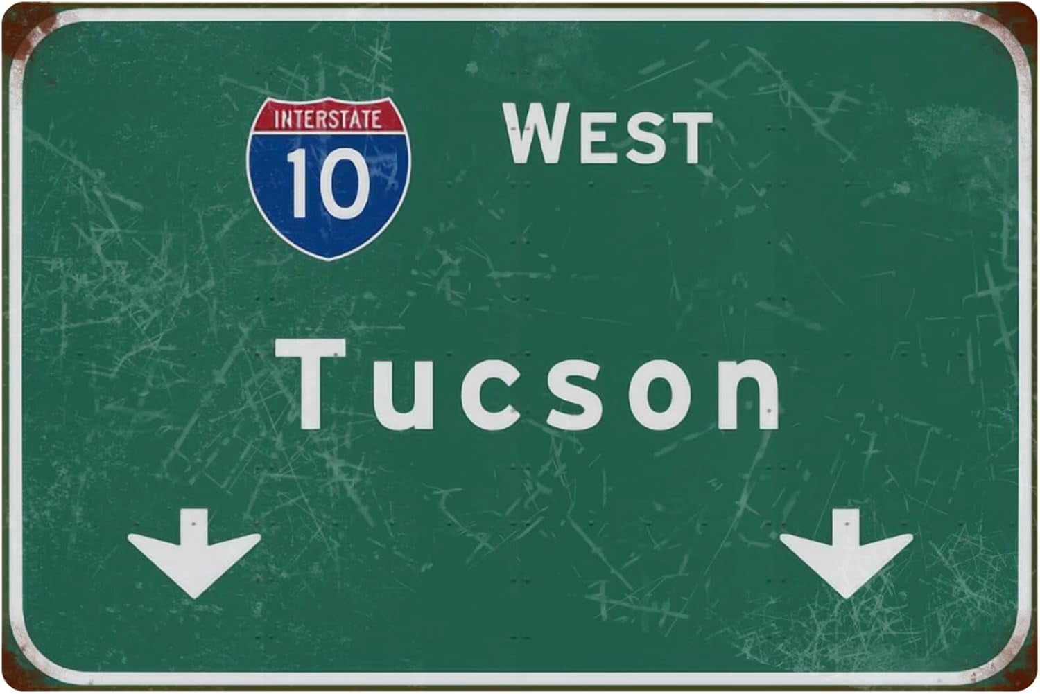 Metal Sign Vintage West Tucson Interstate 10 Freeway Poster Metal Wall ...