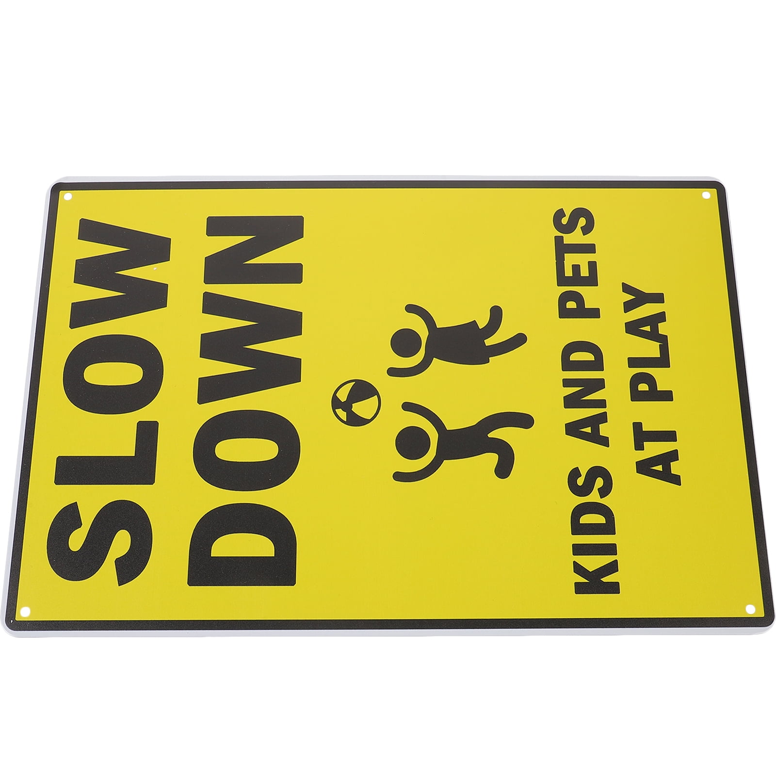 Metal Sign Warning Sign Traffic Street Sign Convenient Kids Playing ...