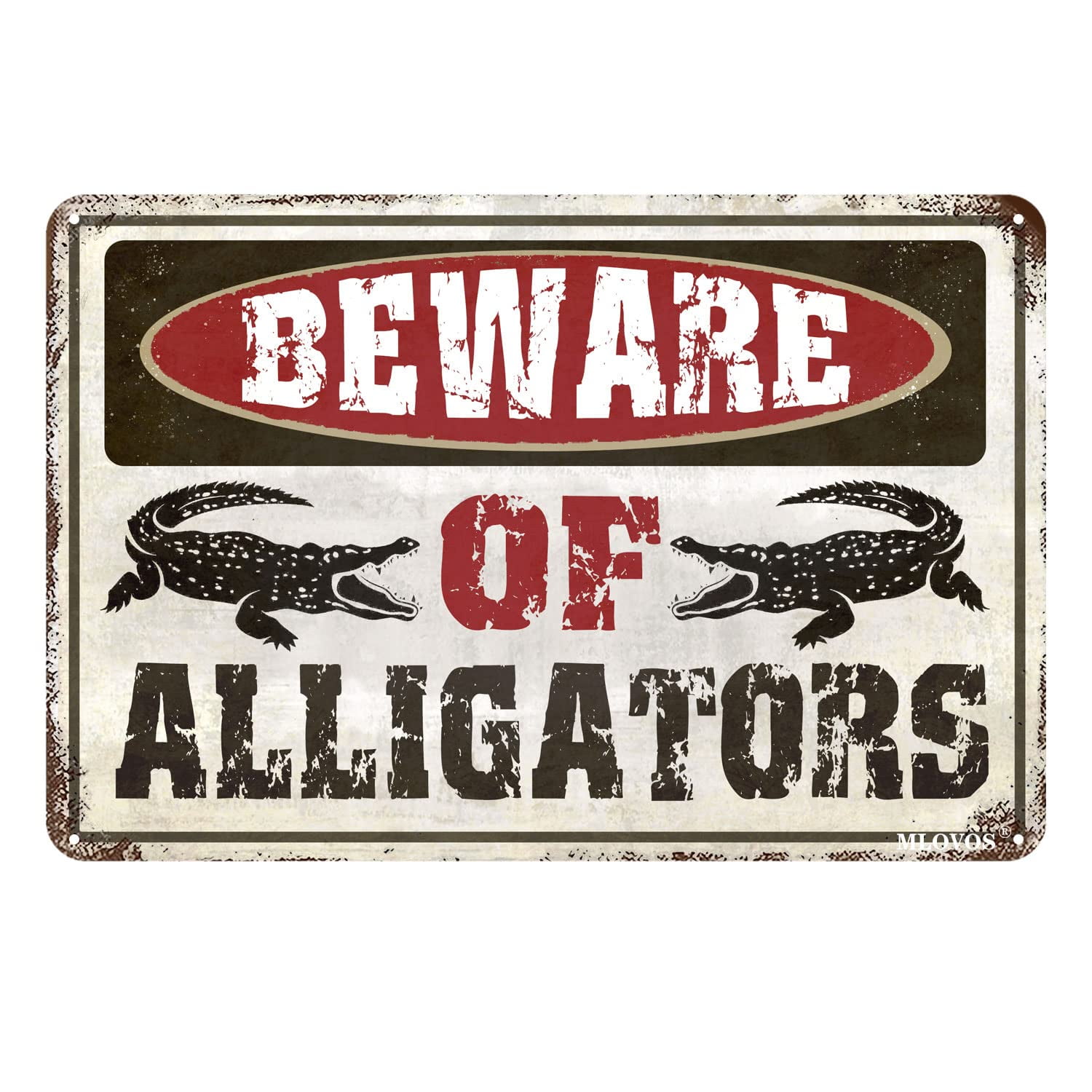Metal Sign Warning The Alligator Signs Beware of Alligator for Yard ...