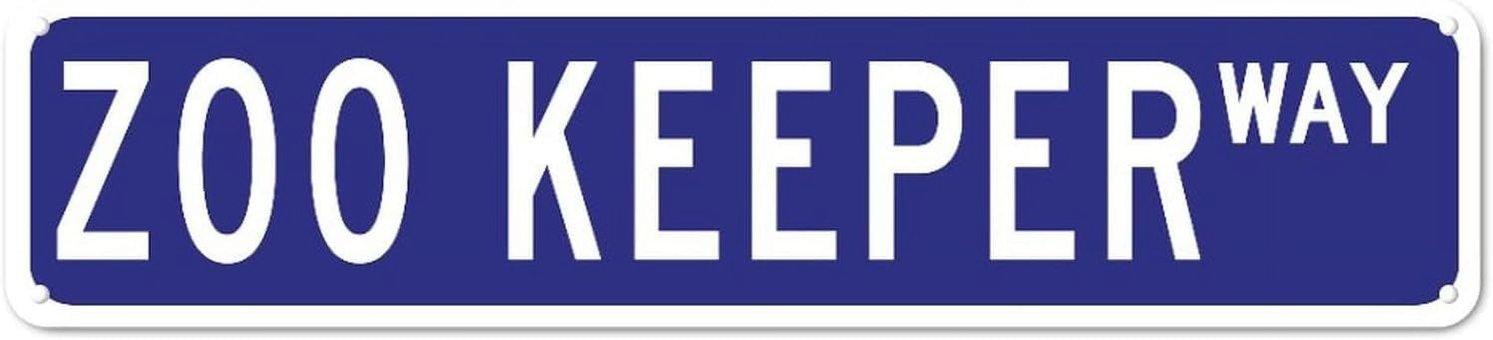 Metal Sign Zoo Keeper WAY Vintage Signs Retro Tin Signs Aluminum Sign ...