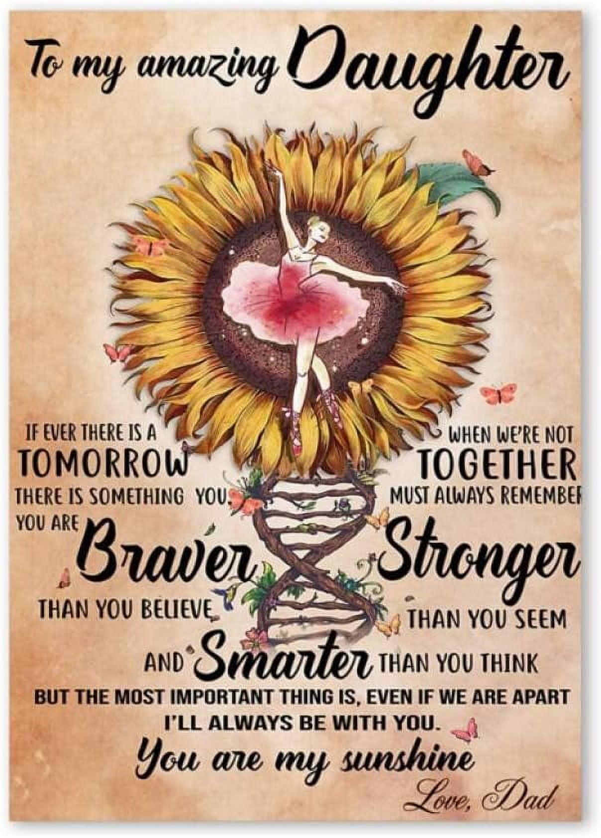 Metal Sign to Daughter You're My Sunshine Sign Vintage Funny Sign Retro ...