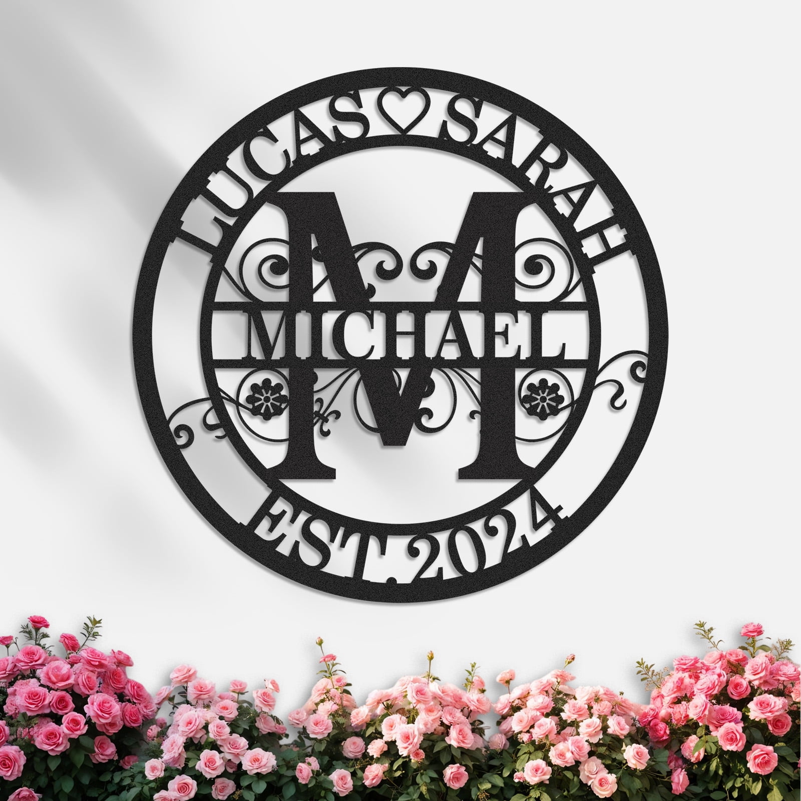 Metal Signs Customized, Personalized Family Name Sign, Split Letter ...