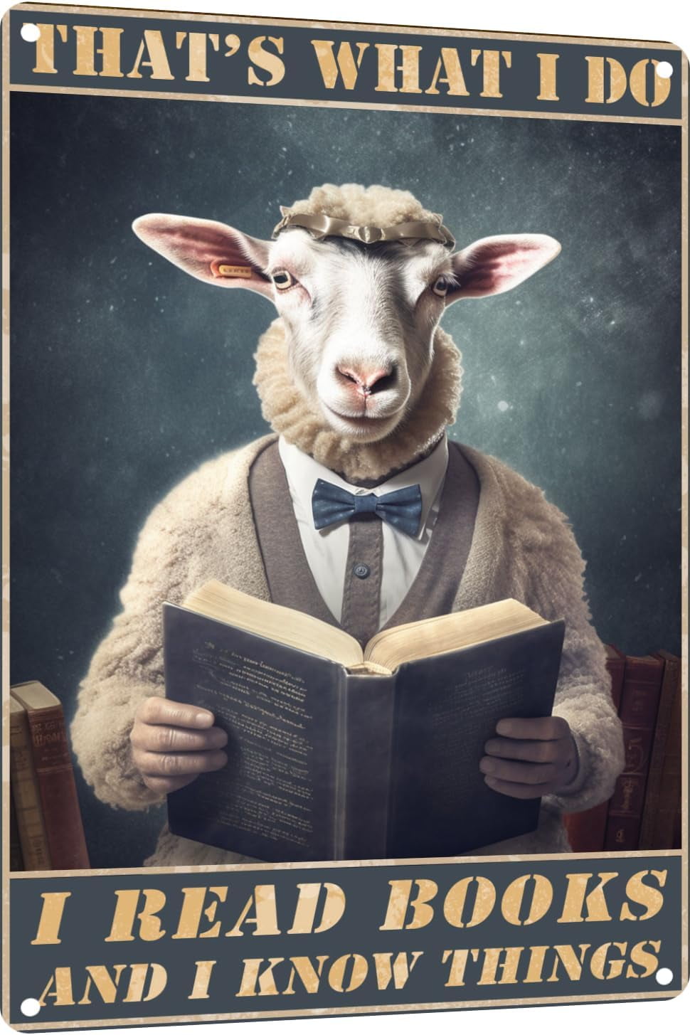 Metal Signs For Man Cave Books Poster For Animal Lovers Goat Thats What ...