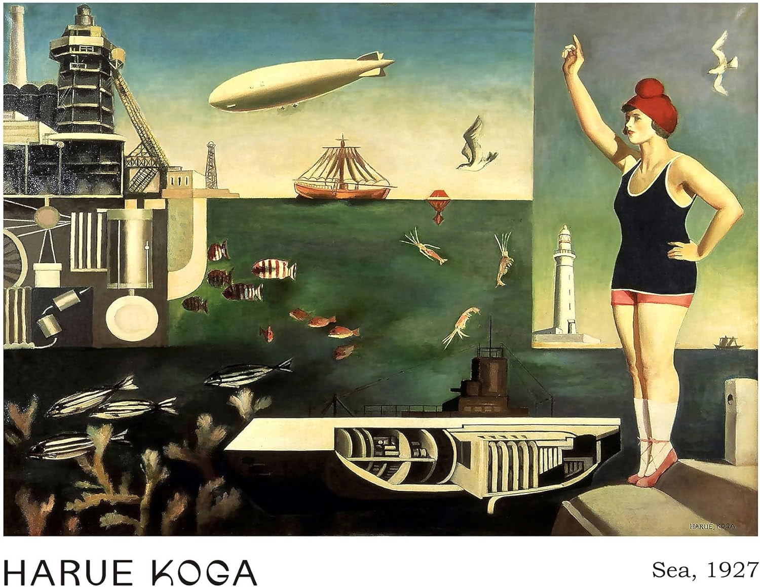 Metal Signs Harue Koga Art Ocean Fantasy Retro Art Retro Steampunk Art ...