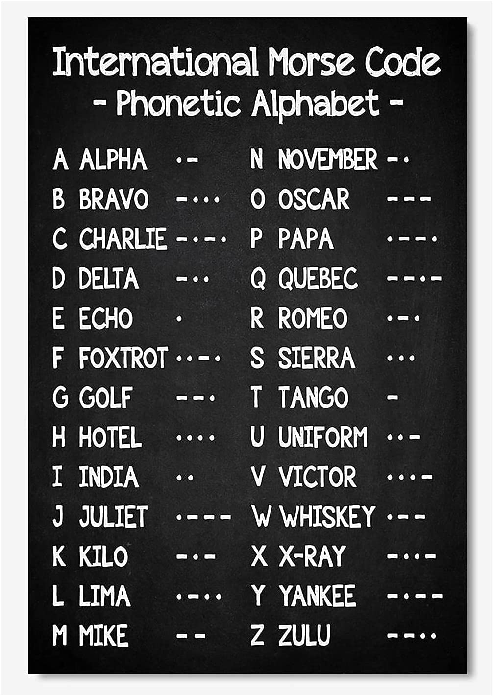 Metal Signs International Morse Code Retro Tin Poster Home Decor Plaque ...
