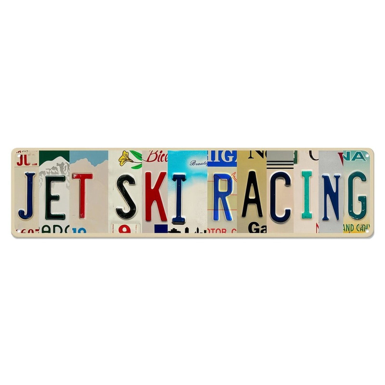 Metal Signs: Jet Ski Racing Aluminum Sign Wall Decoration Direction ...