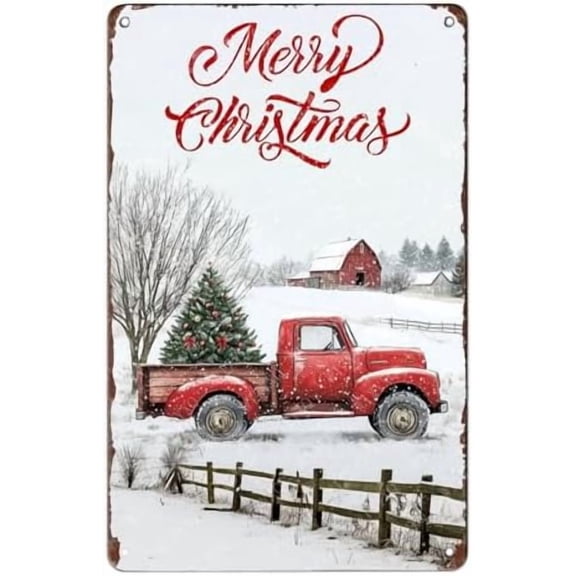 Red Christmas Signs
