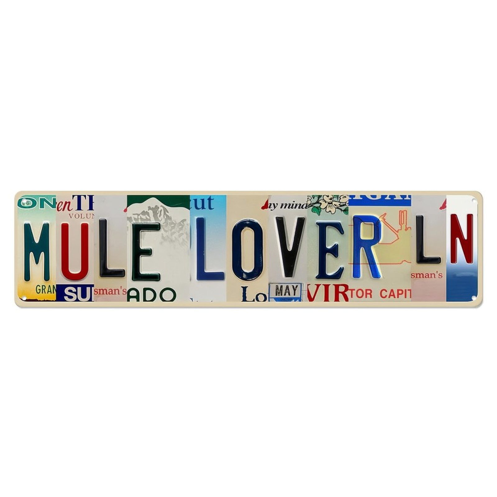 Metal Signs: Mule Lover Ln Aluminum Sign Craft Mural Custom For Garage ...