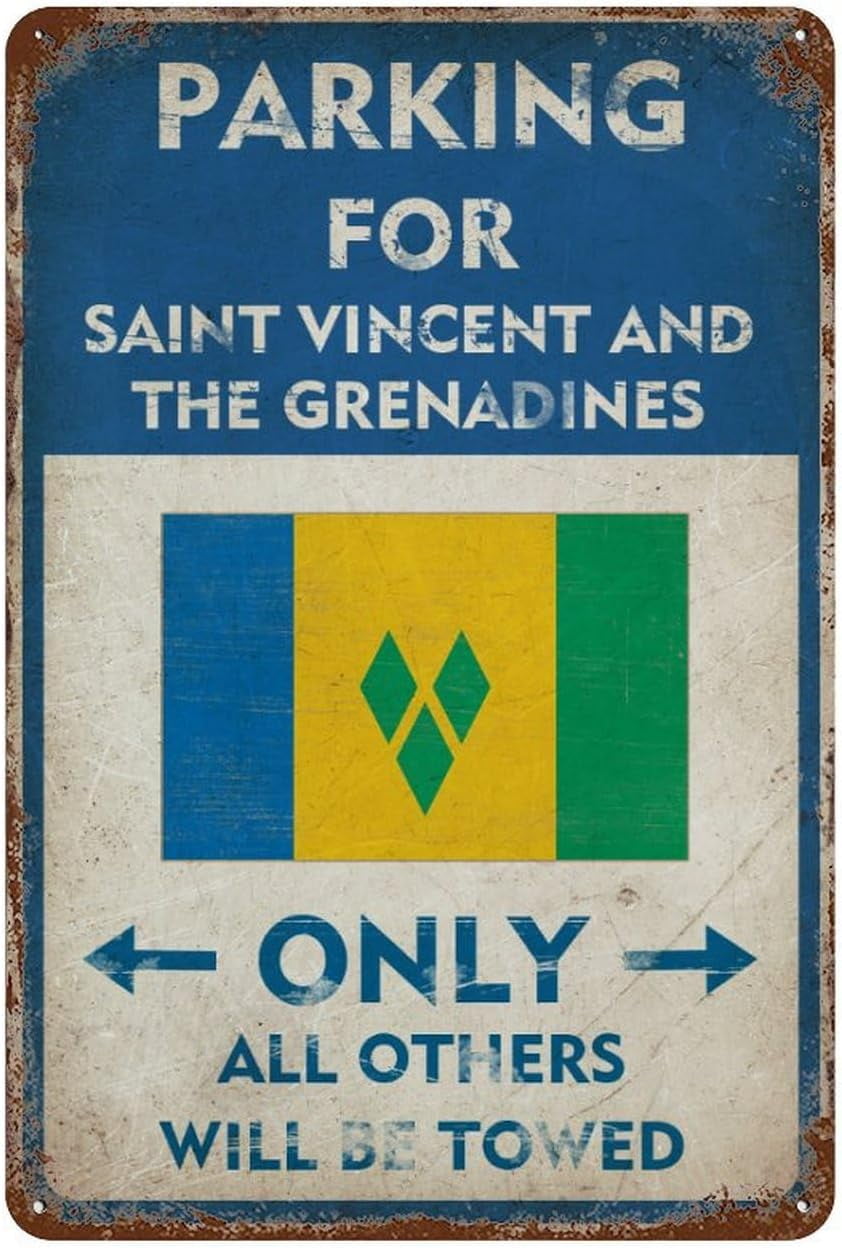 Metal Signs Outdoor Parking for Saint Vincent And The Grenadines Only ...