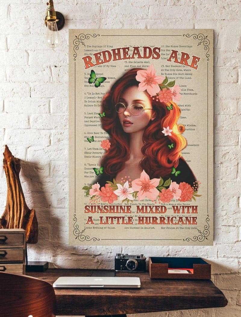 Metal Signs Redheads Are Sunshine Mixed With A Little Hurricane Signs ...