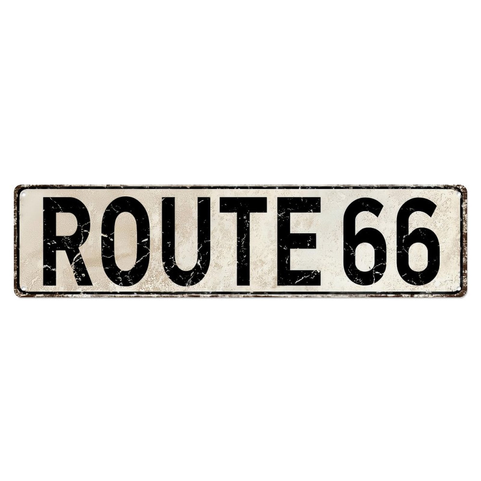 Metal Signs: Route 66 Vintage Metal Sign - U.S. 66 Highway Retro Road ...