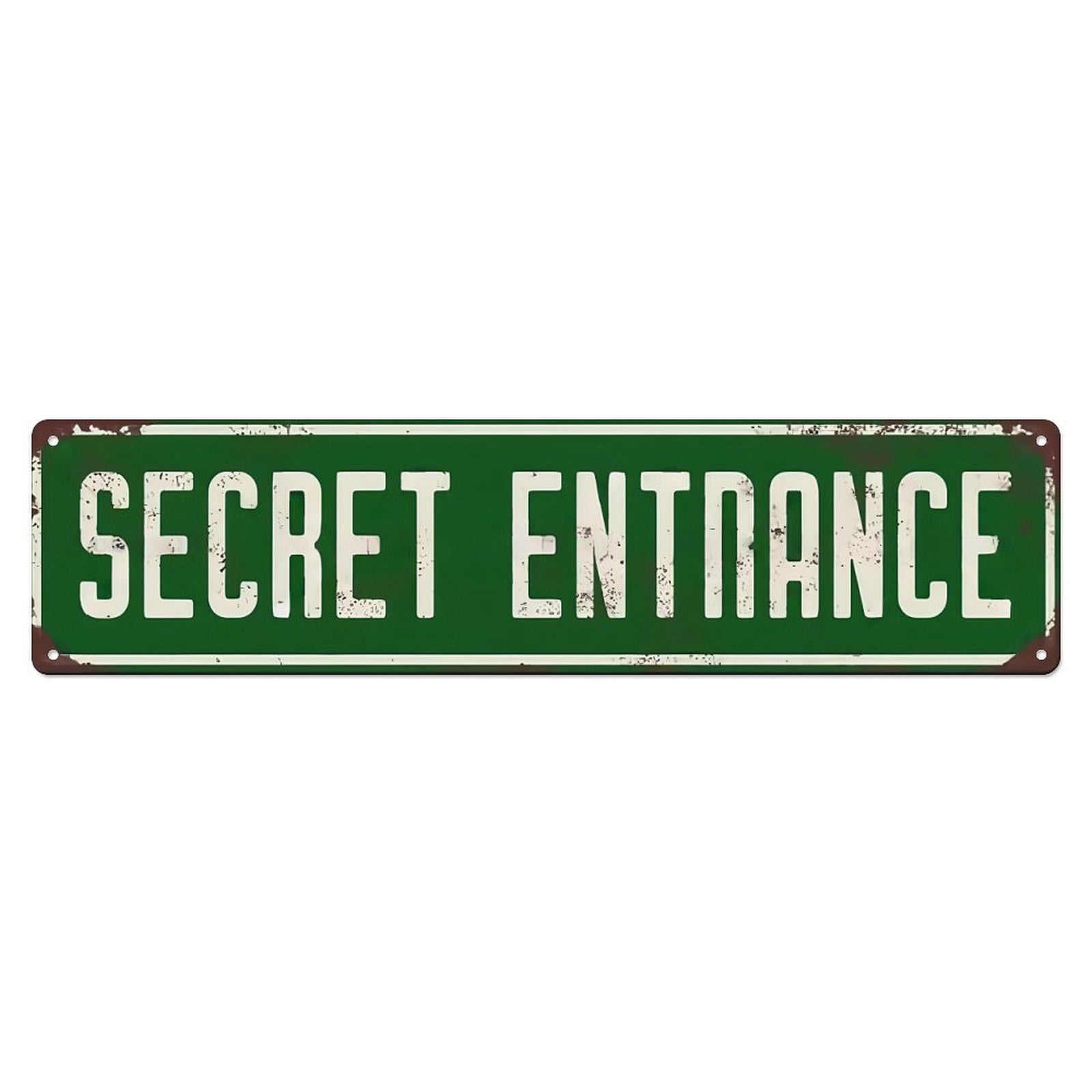 Metal Signs: Secret Entrance Dramatic Exit Vintage Metal Tin Street ...