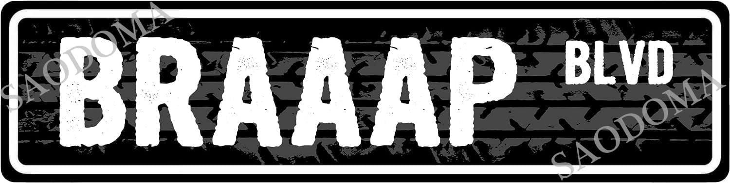 Metal Signs Street Motocross Motorcycle Racing Racer Rider Trials Off ...