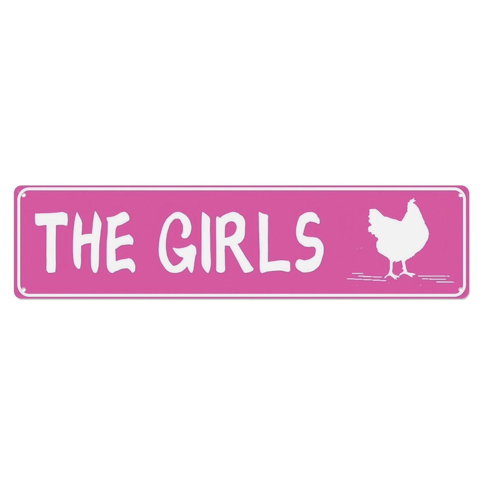 Metal Signs: The Girls Funny Chicken Coop Metal Sign Outdoor 16 X 4 ...