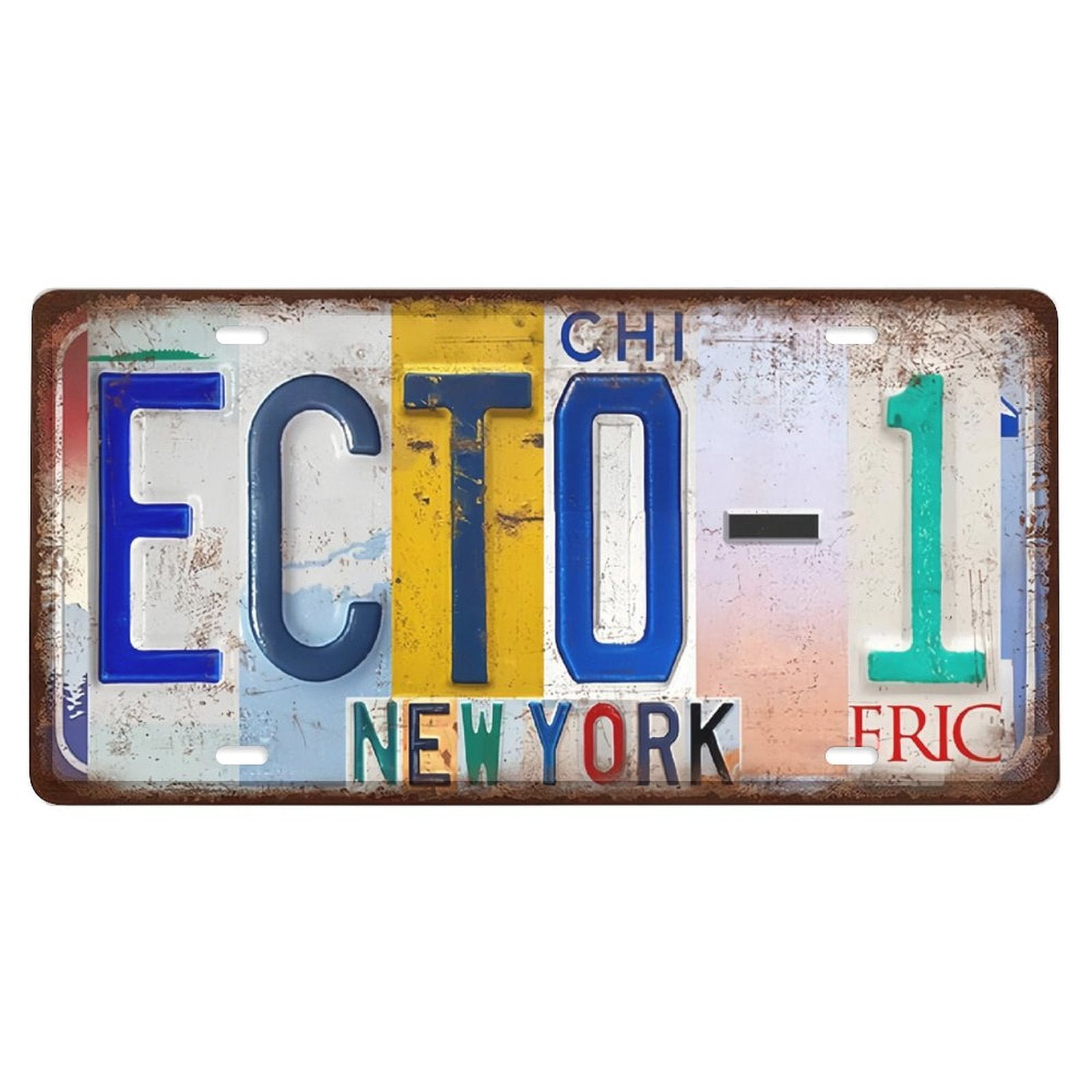 Metal Signs: Vintage City Wall Decor New York Ect0-1 License Plate ...
