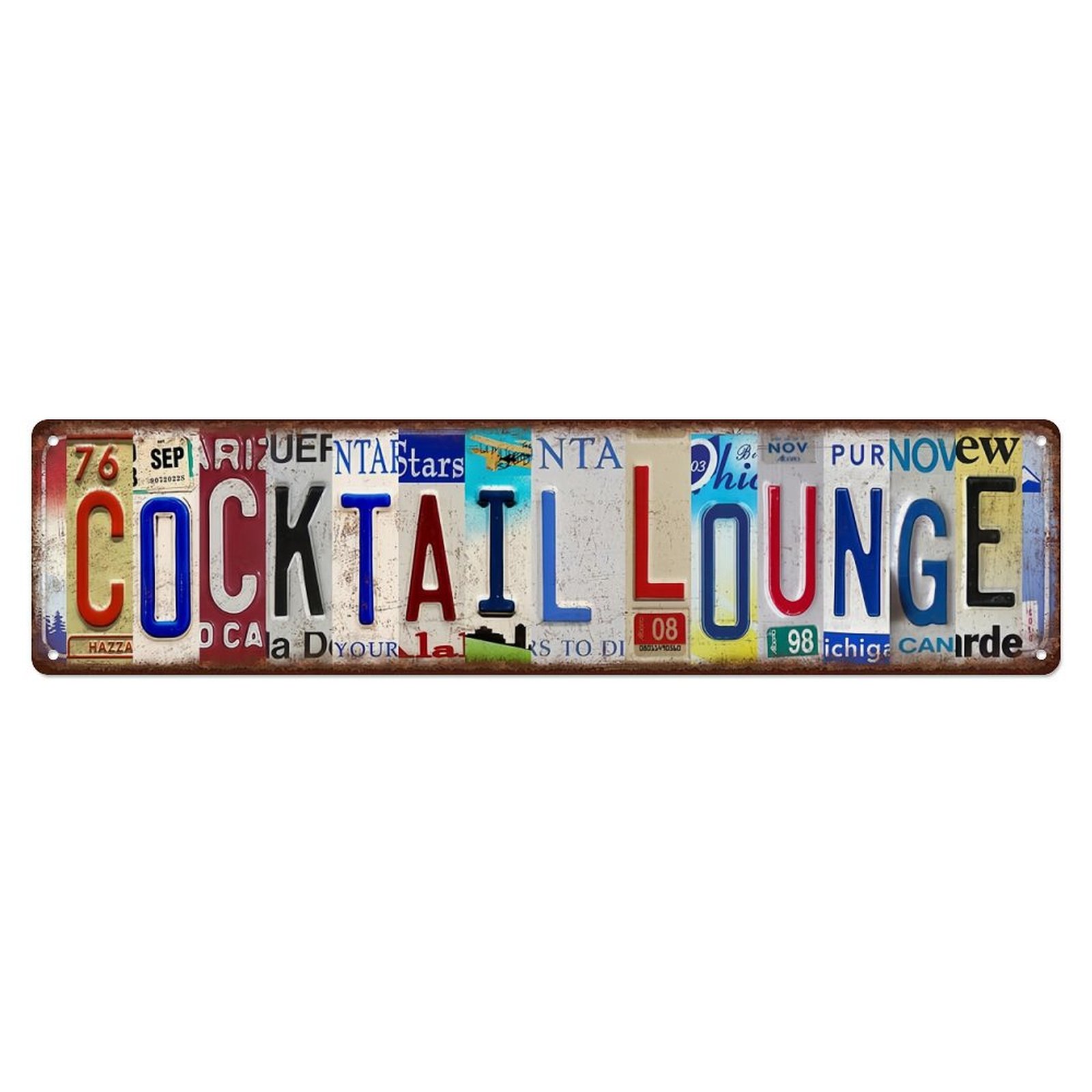Metal Signs: Vintage Cocktail Lounge Wall Decor Street Signs Bar Metal ...
