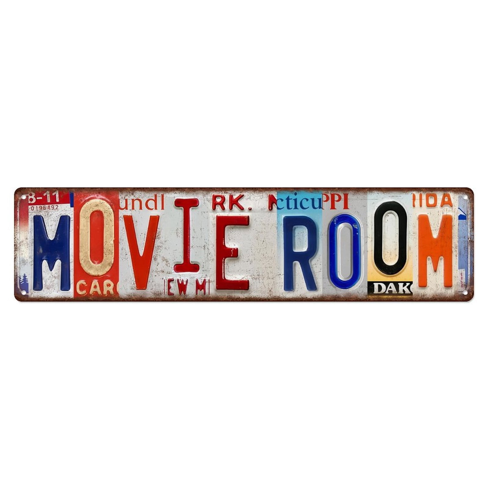 Metal Signs: Vintage Movie Room Metal Tin Signs Street Signs Wall Decor ...