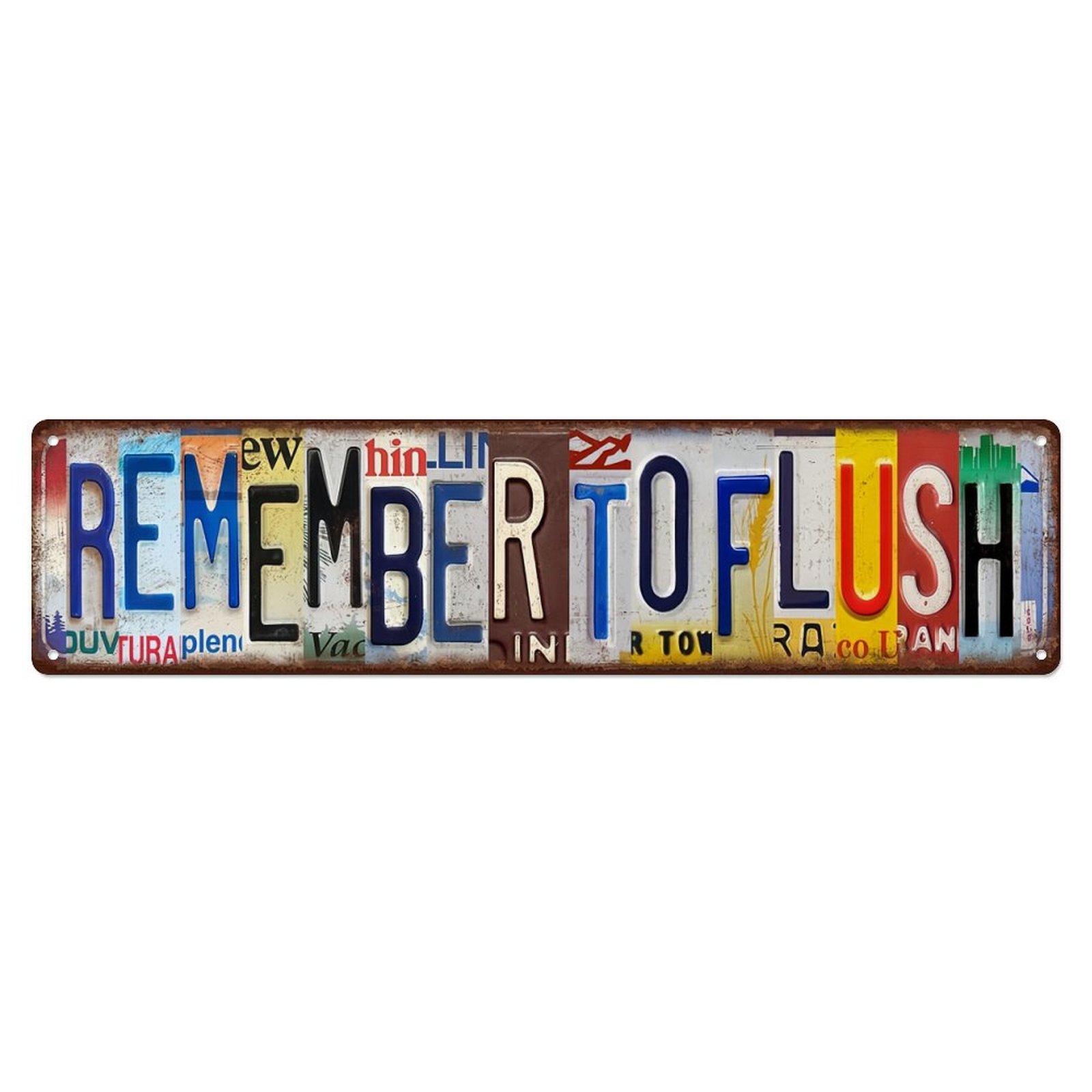 Metal Signs: Vintage Remember To Flush Metal Tin Signs Street Signs Man ...