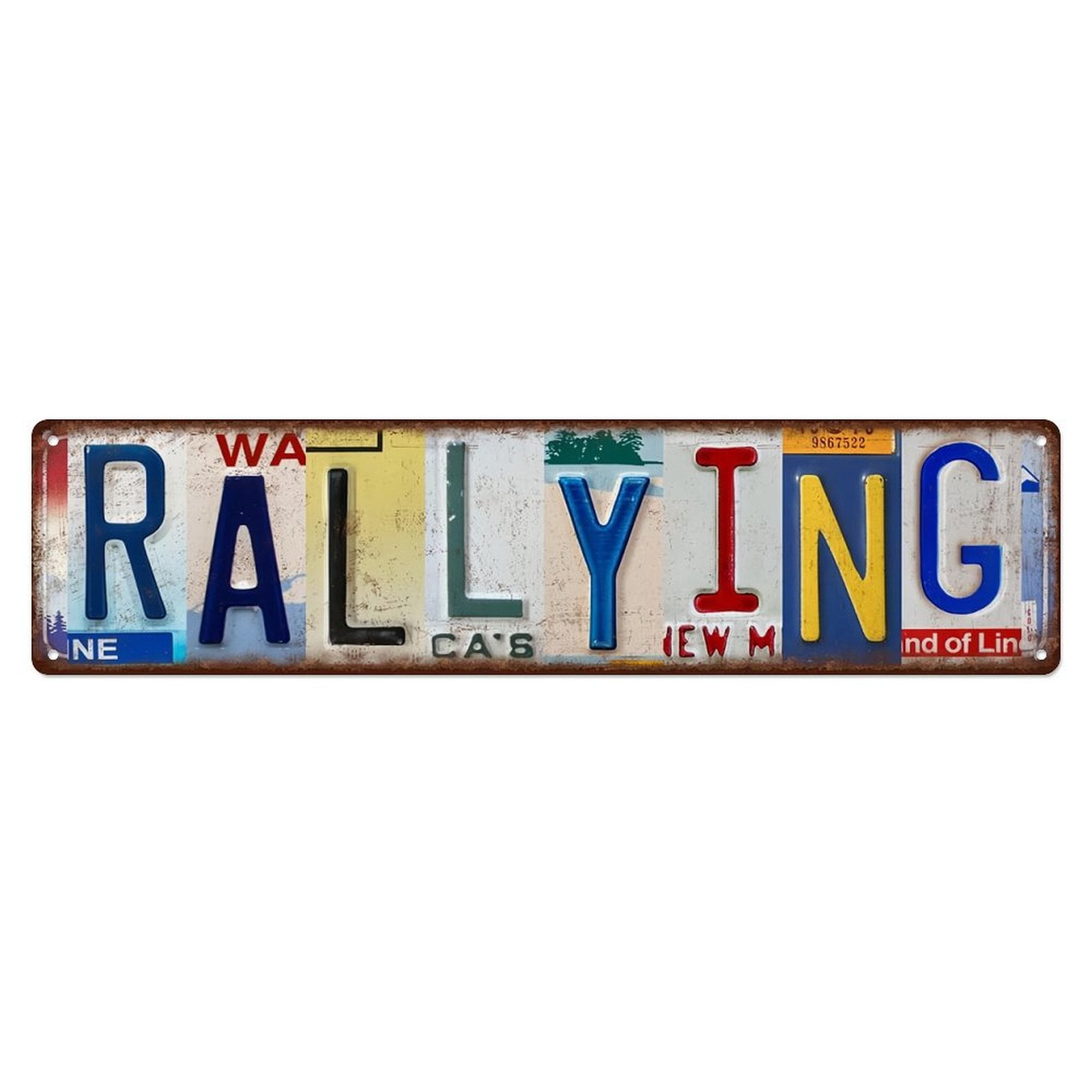 Metal Signs: Vintage Sport Metal Tin Signs Rallying Street Signs Man ...