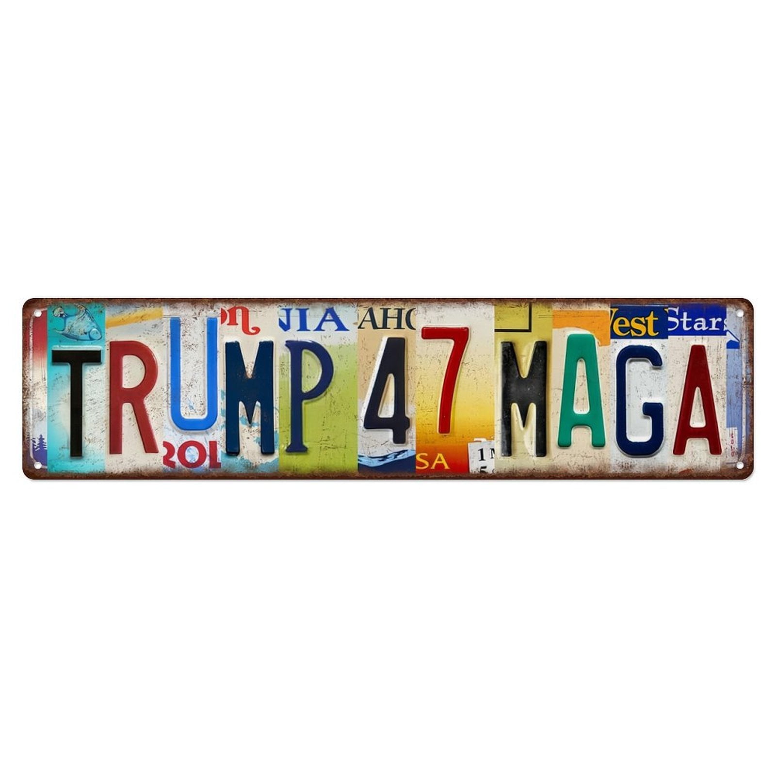Metal Signs: Vintage Trump 47 Maga Wall Decor Street Signs Metal Tin ...
