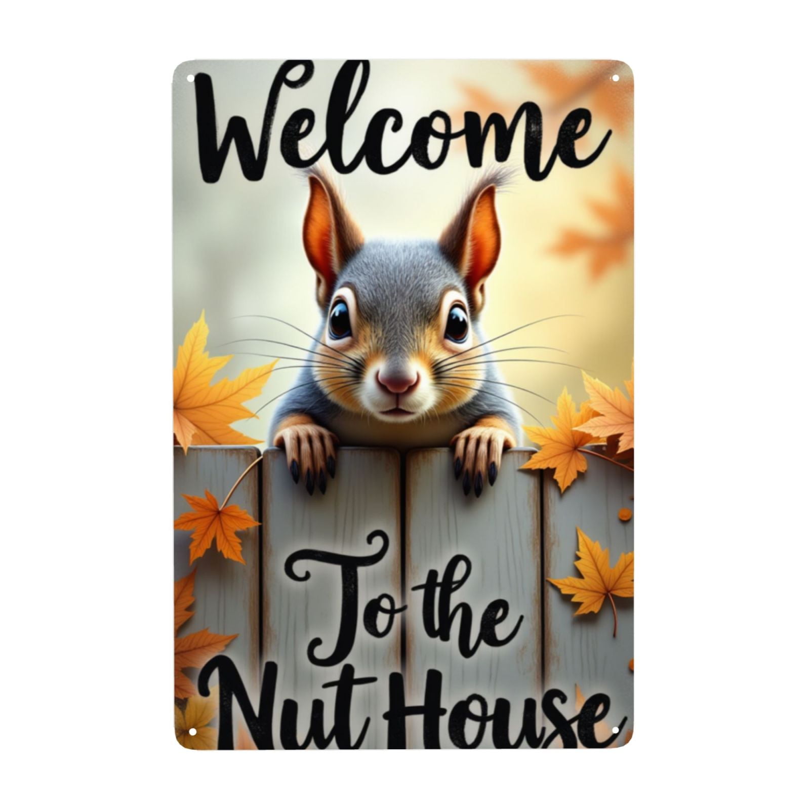 Metal Signs Welcome To The Nut House Tin Signs Aluminum Sign For Living ...