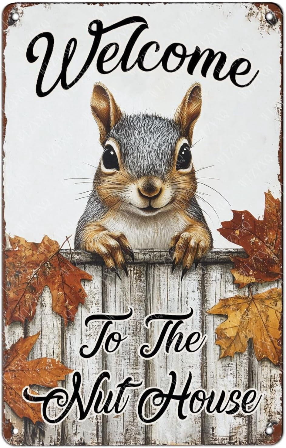 Metal Signs Welcome To The Nut House Tin Signs Aluminum Sign for Living ...