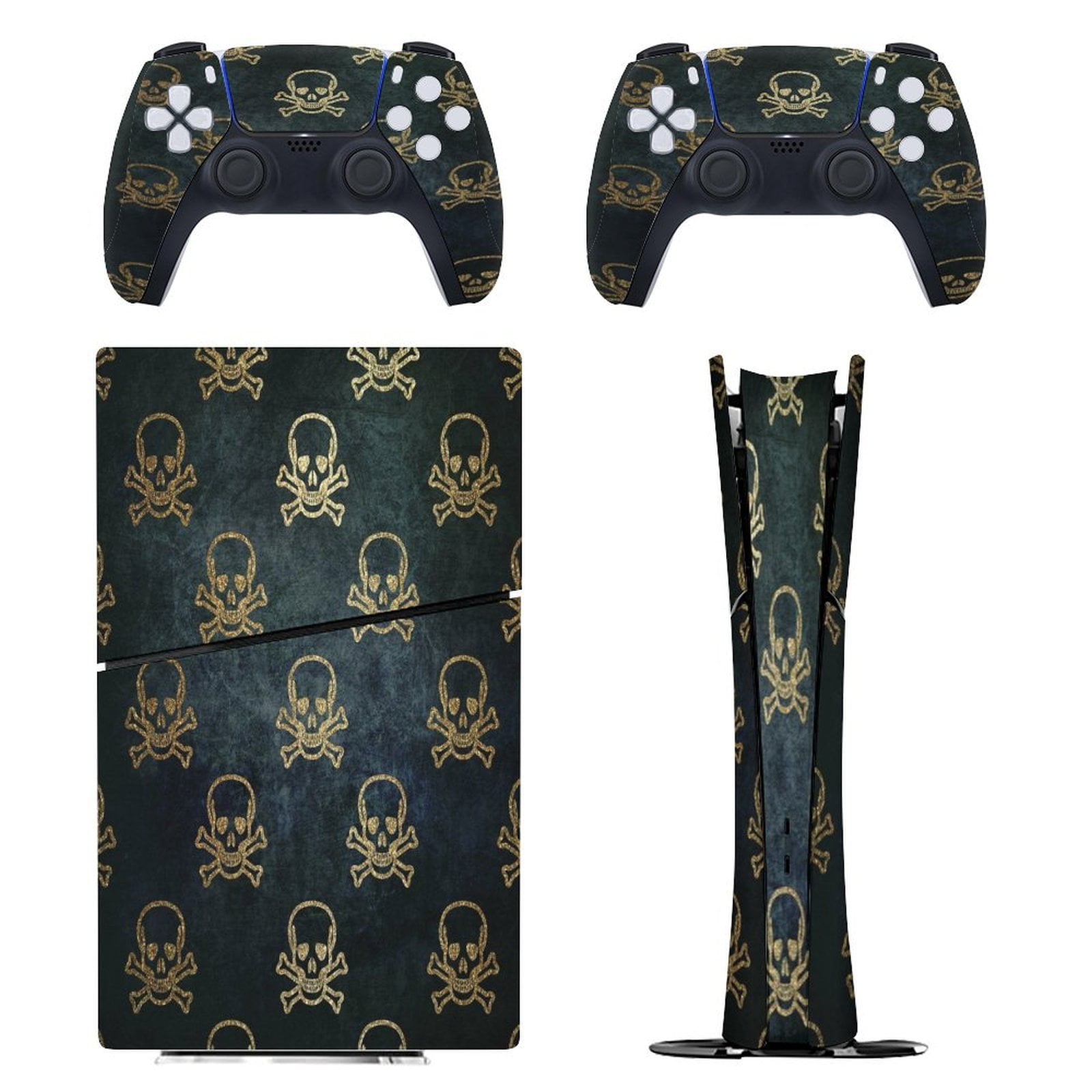 Metal, Skull PS5/PS5 Slim Digital Disc Skin Sticker For Console And ...