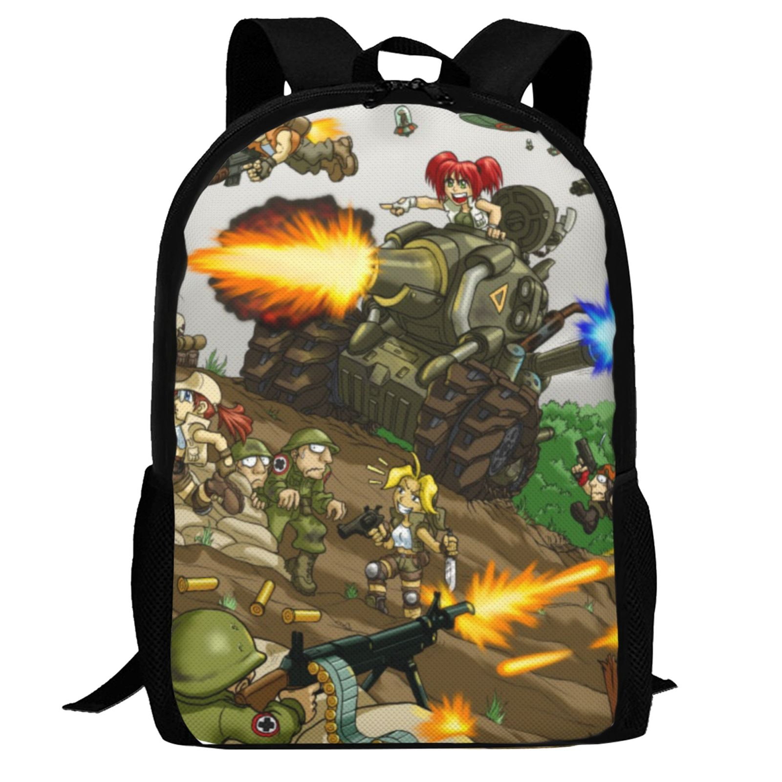 Metal Slug Backpack, 3d Printed Laptop Backpack, Water Resistant ...