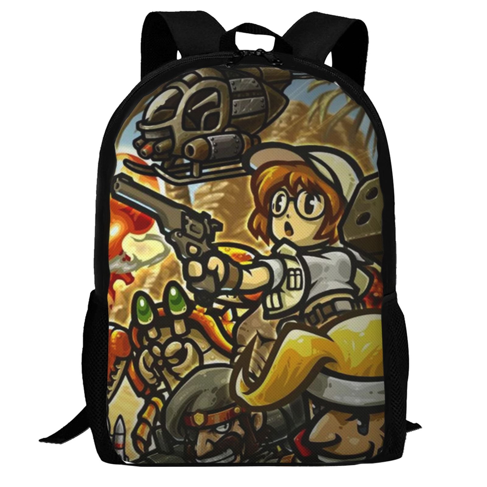 Metal Slug Backpack, 3d Printed Laptop Backpack, Water Resistant ...